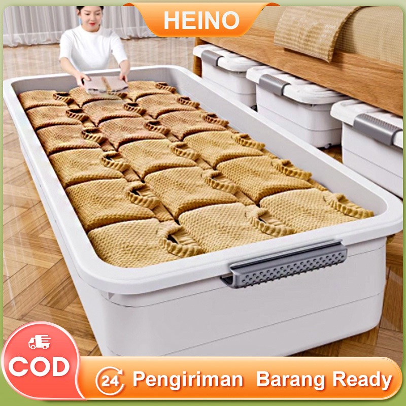 Heino Storage Box Under Bed Folding Box Side Opening Plastic Storage ...