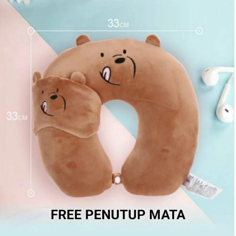 MATA We Bear Bear Free Neck Pillow Eye Cover, Already Using Snap ...