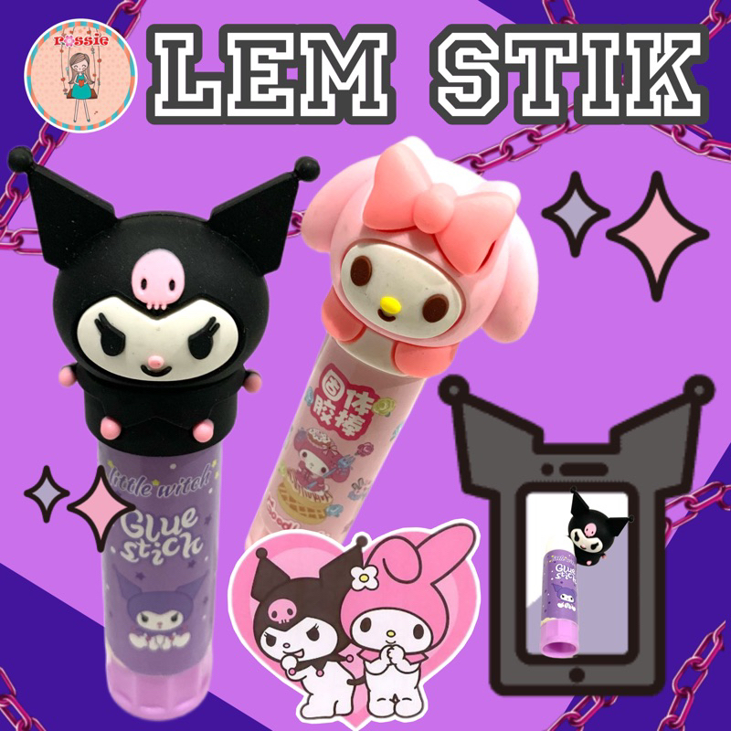 Sanrio glue stick/Kuromi Hello Kitty My Melody head glue stick 8 gr ...