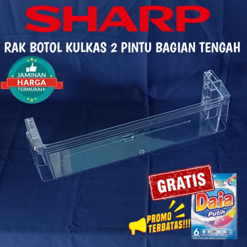 SHARP 2-DOOR REFRIGERATOR BOTTLE RACK, ORIGINAL SHARP REFRIGERATOR ...