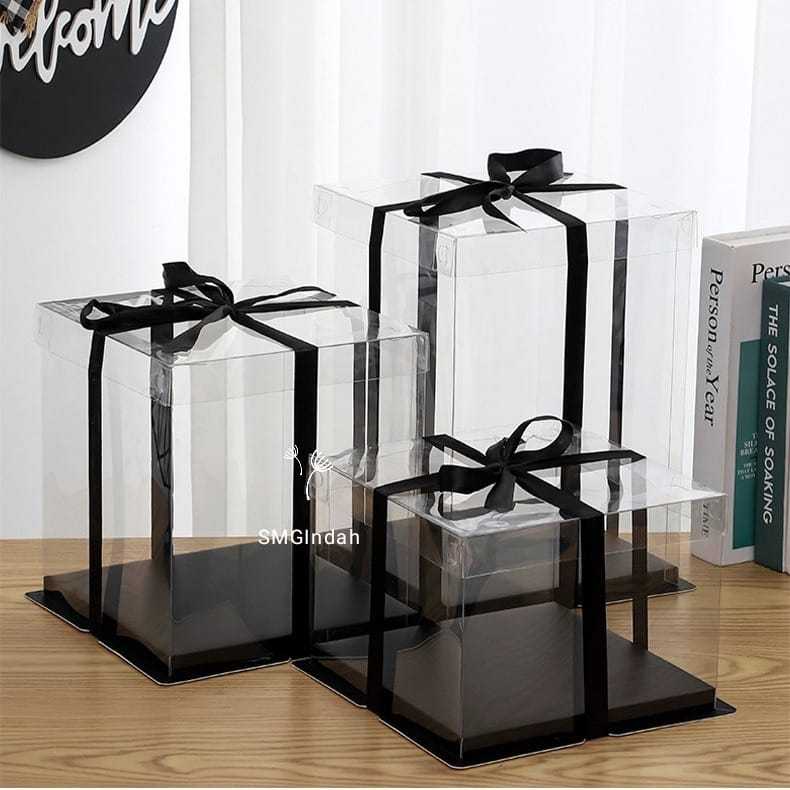 Cake Box / Cake Mica / Square Giftbox / Clear Mica | Shopee Malaysia