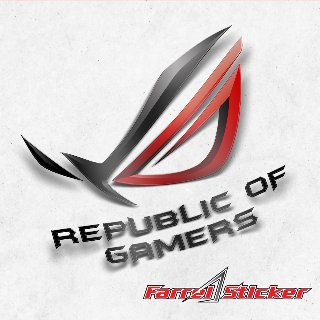 ROG sticker, Republic of Gamer, HP laptop, UV DTF cellphone | Shopee ...