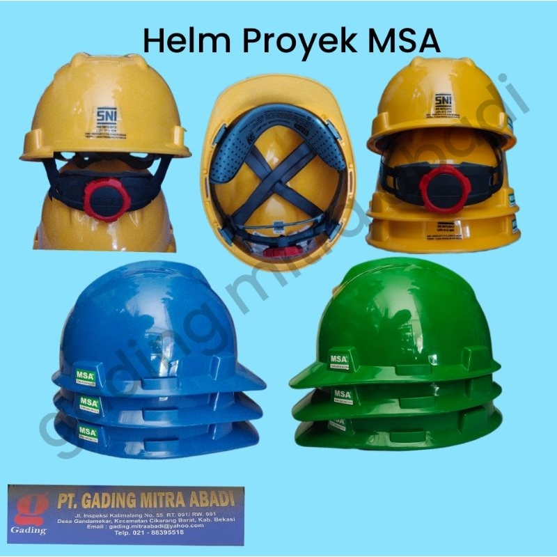 Msa Project Safety Helmet with Fastrack strap inner | Shopee Malaysia
