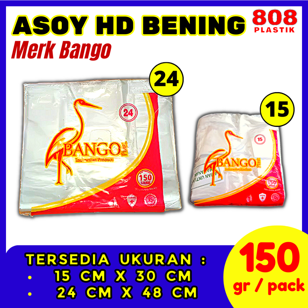 Plain Transparent Clear Plastic Asoy HD Bags Size 15, 24 Clear Asoi ...