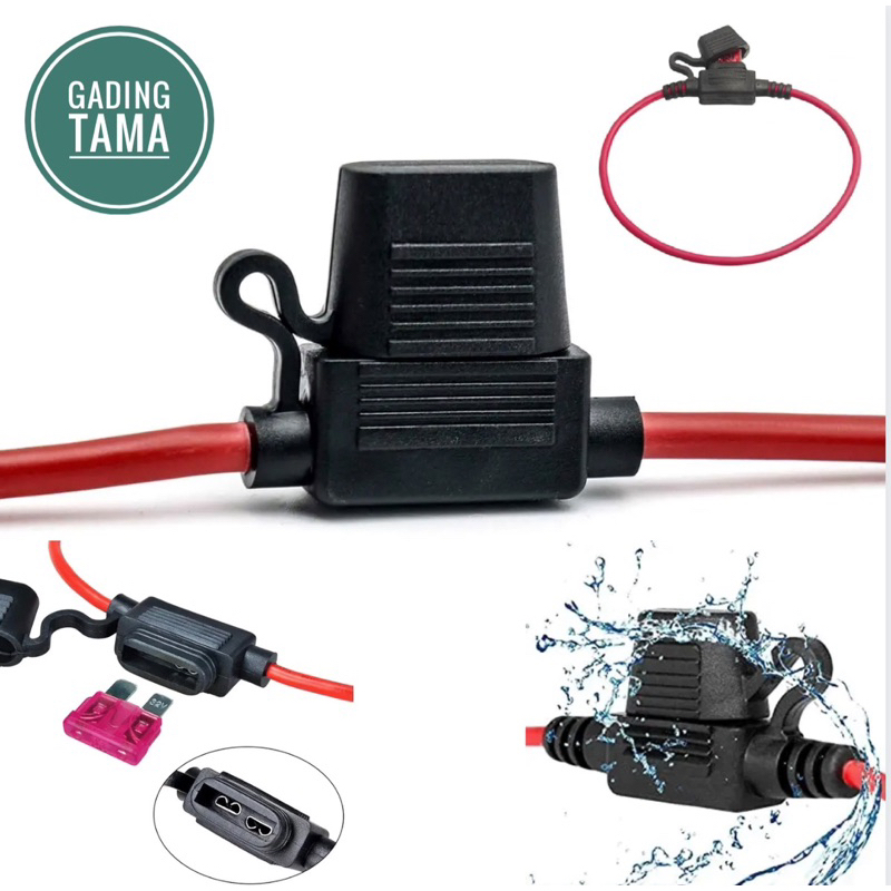 Standard/mini Waterproof FUSE HOLDER Plug-in FUSE Housing | Shopee Malaysia