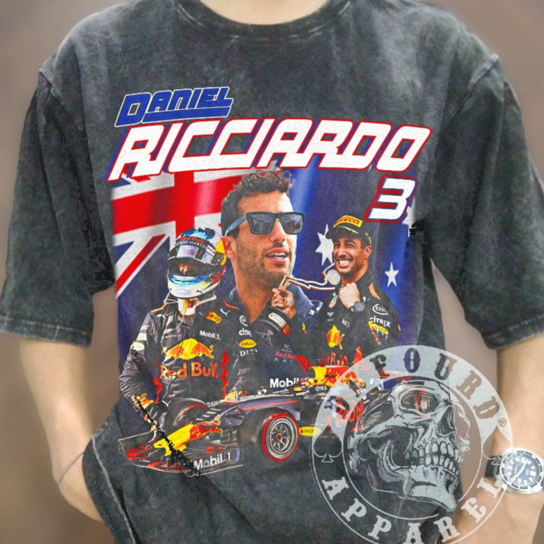 Daniel RICCARDO F1 Sport T-shirt, DANIEL RICCARDO F1 Vintage Wash ...