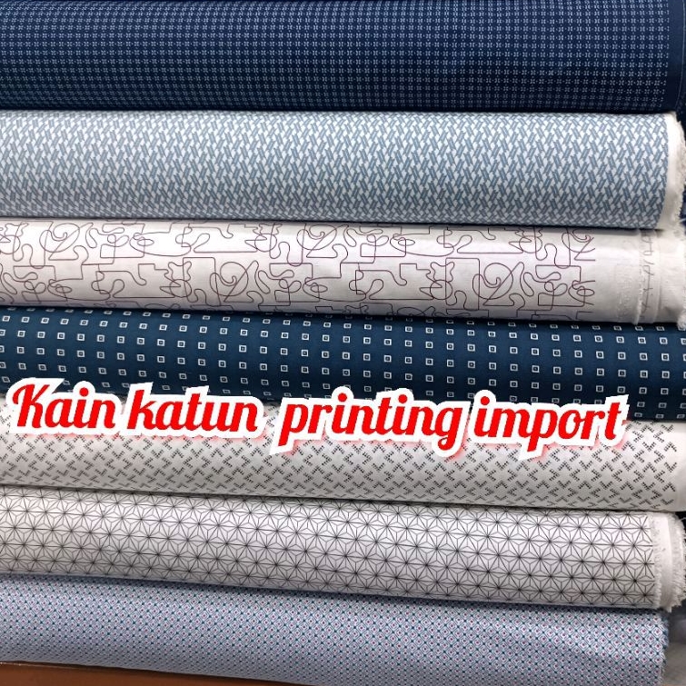 KATUN KEMEJA Imported cotton fabric for shirts | Shopee Malaysia