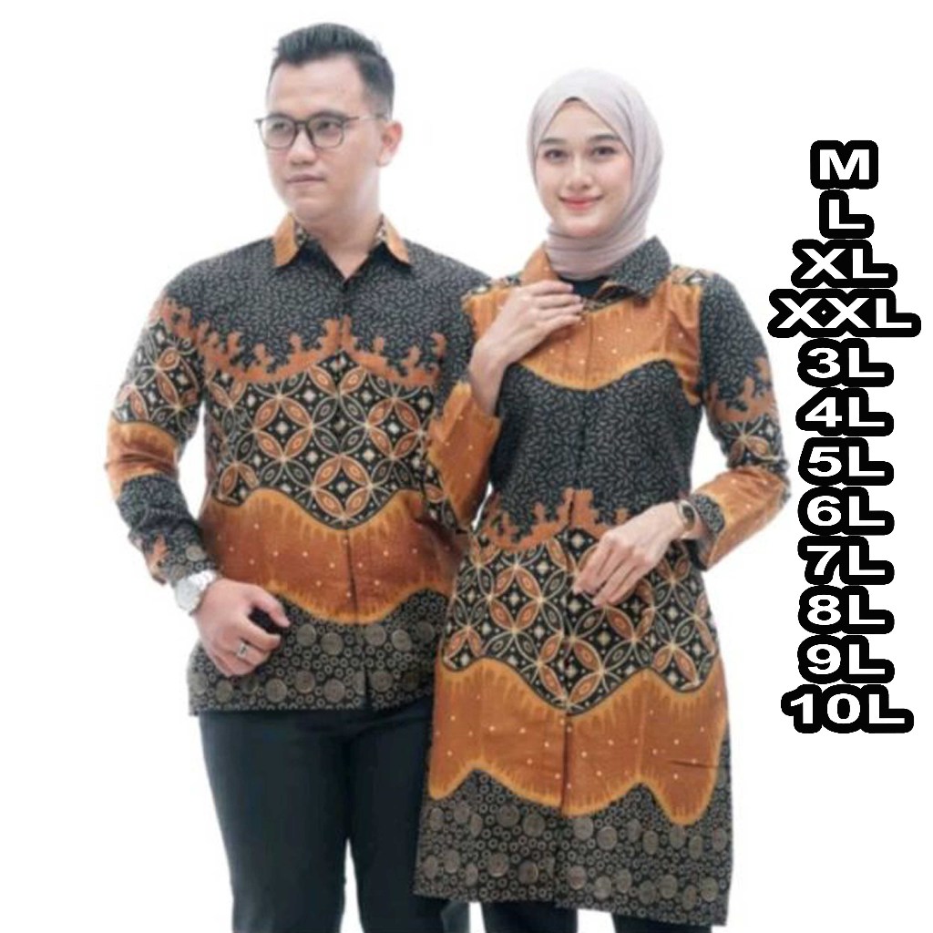 Couple Batik TUNIC Jumbo TUNIC BIG Size Jumbo Batik Tunic Top - Elif Office Clothes Plain Tunic ...