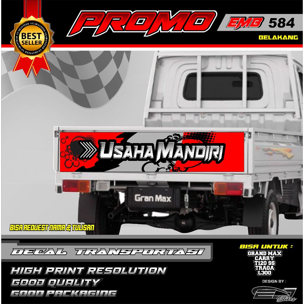 Custom STICKER L300, FUTURA, T120SS, NEW CARRY, GRANDMAX-FORD DECAL ...