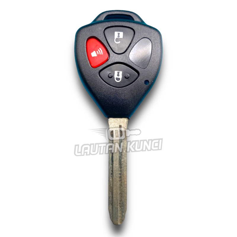 TOMBOL 3 Button Remote Key Case for Toyota Fortuner Innova Hilux Yaris ...