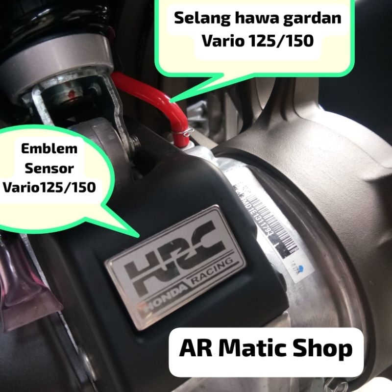 STAINLESS HRC SENSOR emblem. VARIO 125 vario 150 axle air hose | Shopee ...