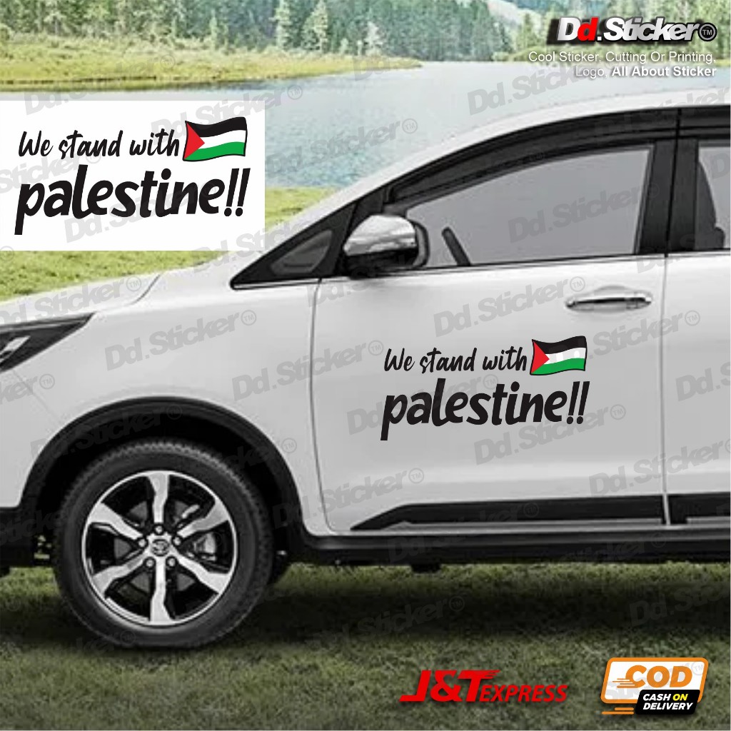 Sticker free Palestine we stand with Palestine Car sticker | Shopee ...