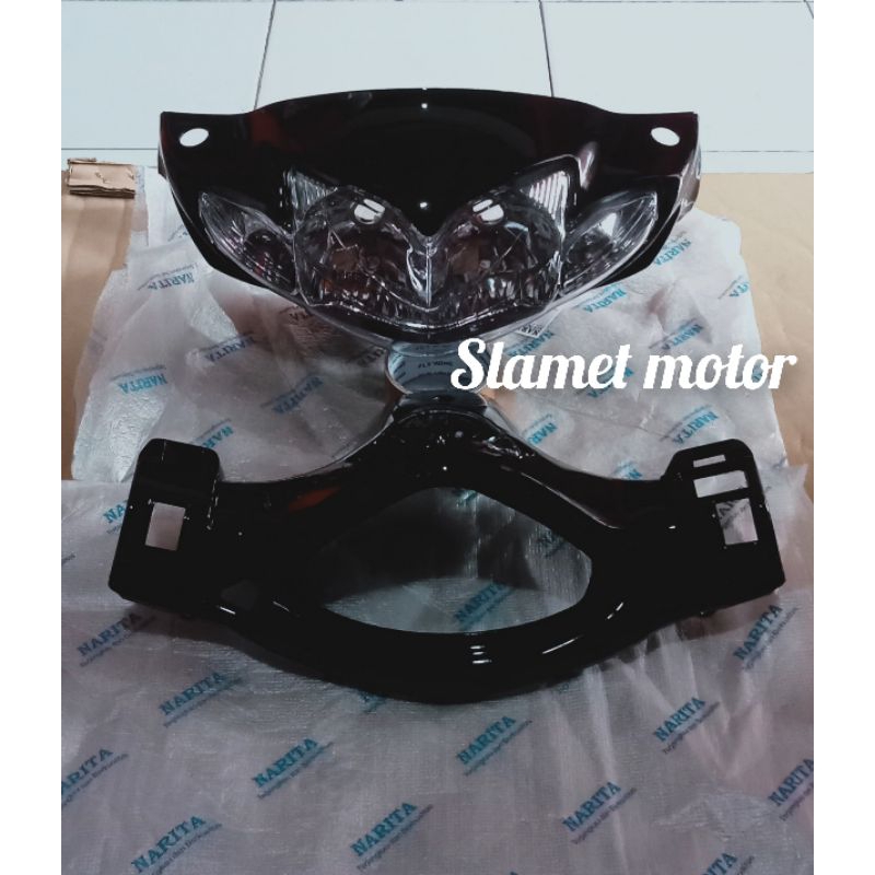 HITAM Front And Back Head Shell And Old shogun 125 R Lamp/ shogun 125 ...