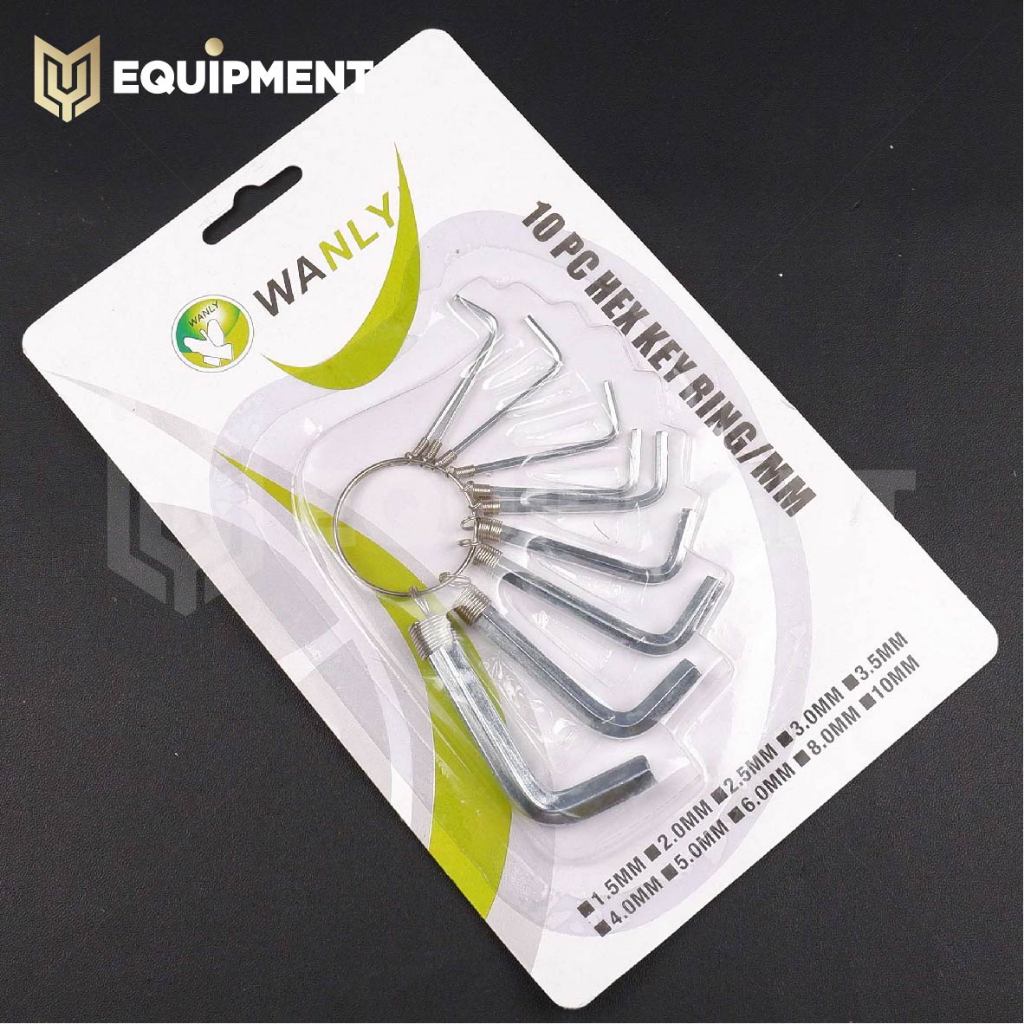 L key 1set / 10pieces hex key ring / Allen key hexagonal inbus / socket ...
