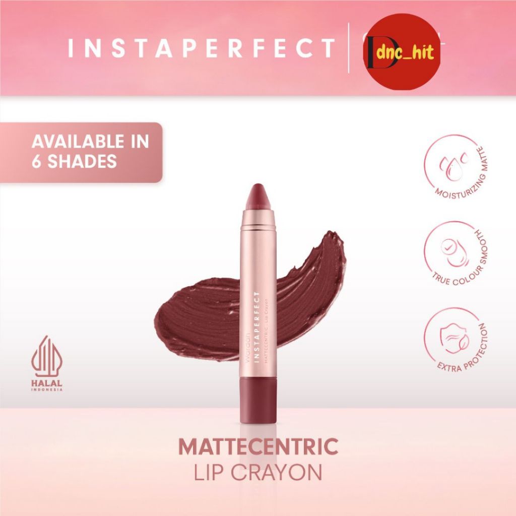 Instaperfect MATTECENTRIC Lip Crayon 3 g - Matte Lipstick (Lasts Up to ...