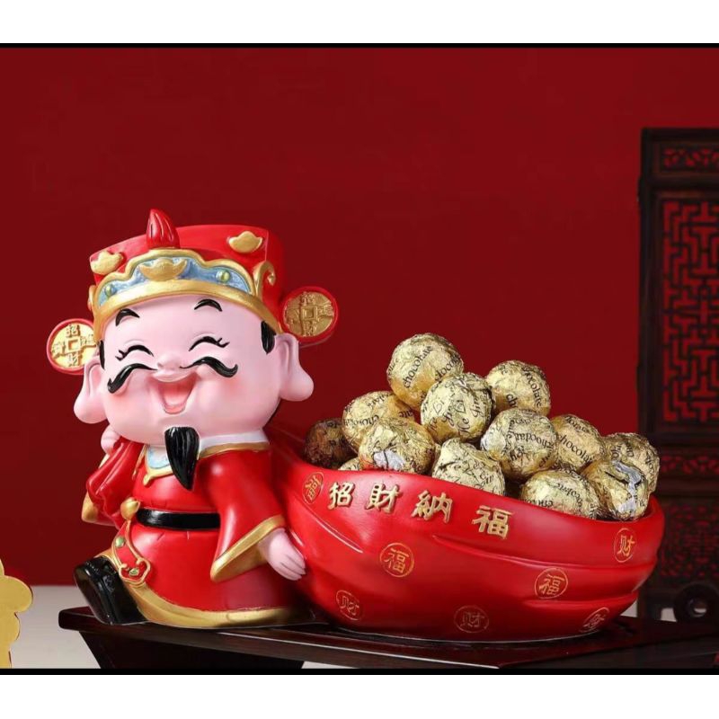 Chai sen's money god/ Chinese New Year display of the god of fortune ...