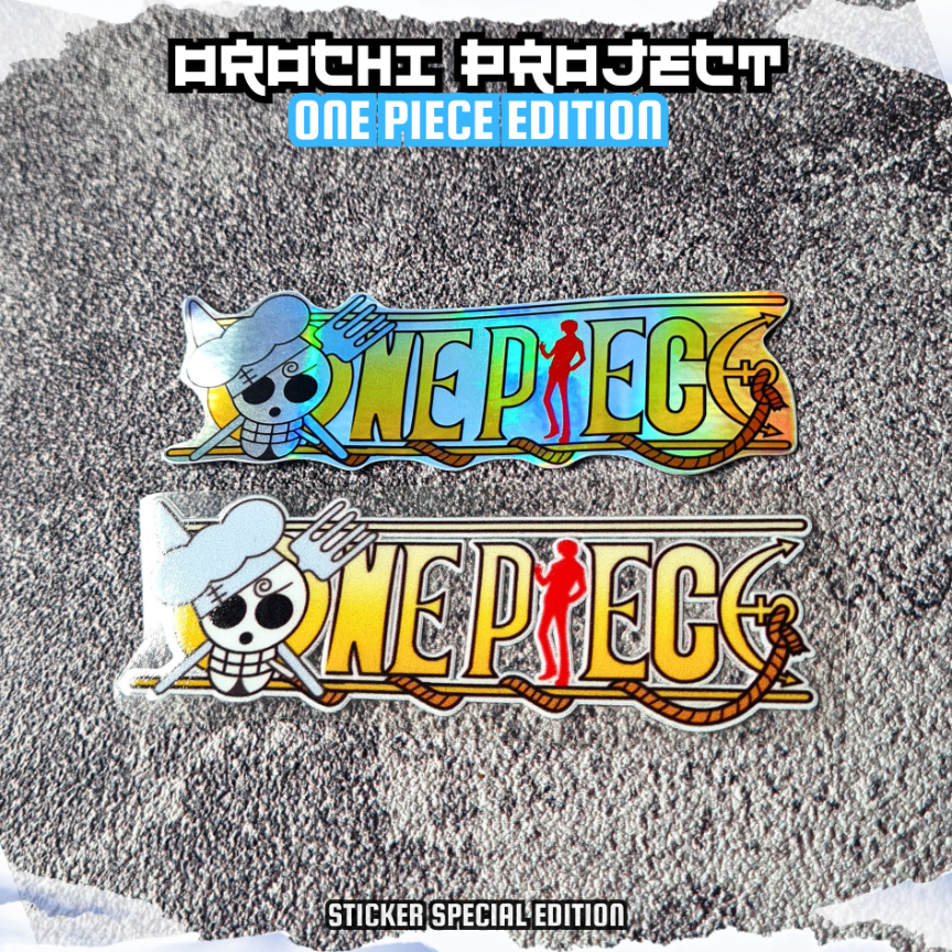 Sticker Sticker Logo One Piece Sanji Edition Hologram DTF Laptop hp ...