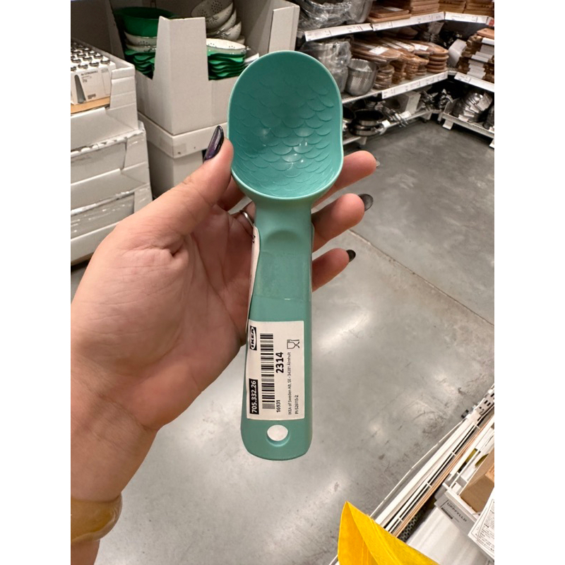 Uppfylld turquoise ice cream spoon, ice cream scoop, ice cream spoon ...