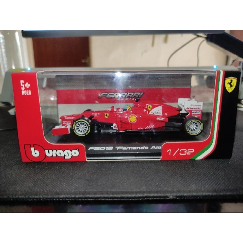 Bburago F1 Ferrari F2012 Fernando Alonso 5th Scale 1:32 | Shopee Malaysia