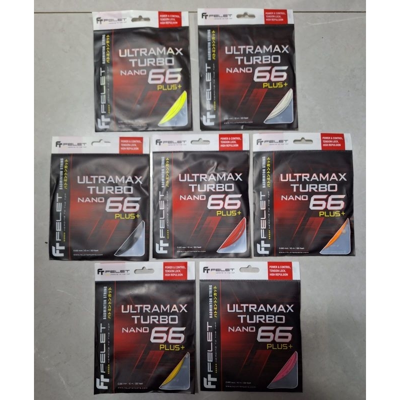 Original Felet Ultramax Turbo nano 66 nano66 Plus Badminton Strings ...