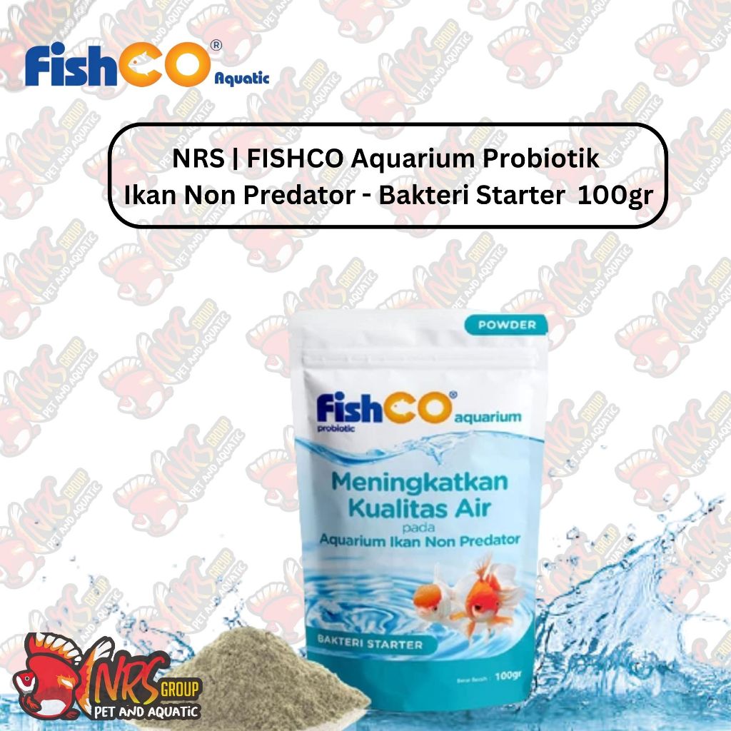 Fishco Aquarium Probiotic Fish Non Predator-Bacterial Starter 100gr ...