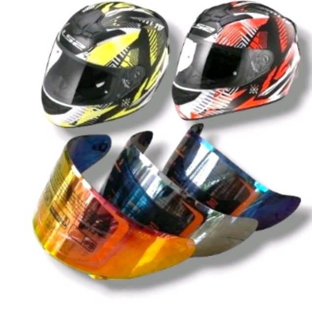 (NDGP) Flat Visor Glass LS2 Rookie FF352 FF384 FF351 FF369 || Ls2 Lens ...