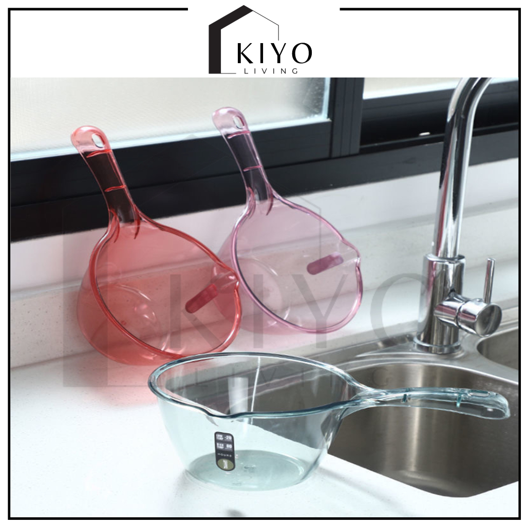 Kiyo Aesthetic Transparent Dipper Aesthetic Bath Dipper Anti-Shatter ...