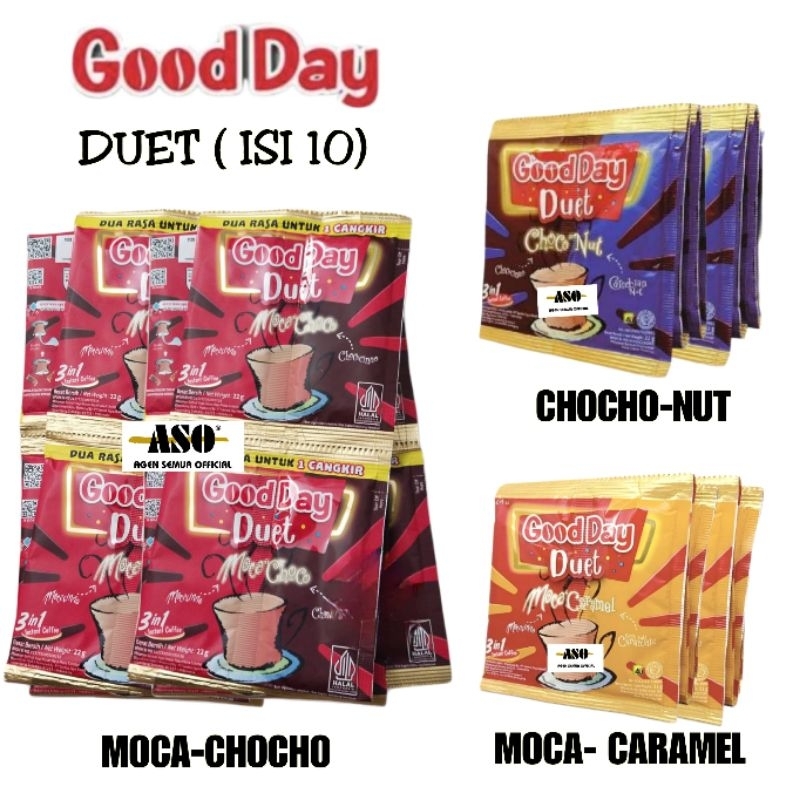 Good DAY DUET Coffee 3in1 sachet 22 Grams Per Box (10 Contents ...