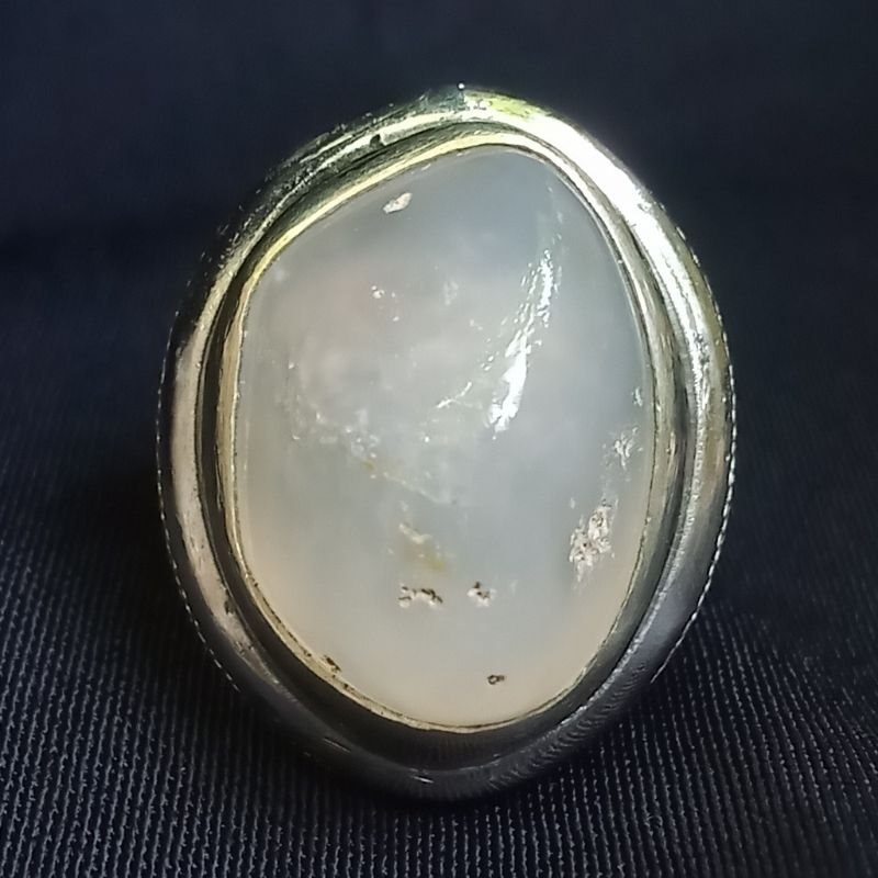 Tirta Agate Ring Lasting Sacred (Natural Enhydro Chalcedony) | Shopee ...
