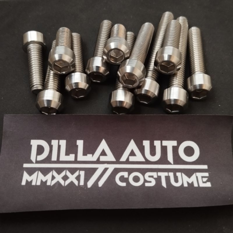 M8 Bolt/Bolt 12 STAINLESS COSTUME HANDMADE TITANIUM UNIVERSAL MODEL ...