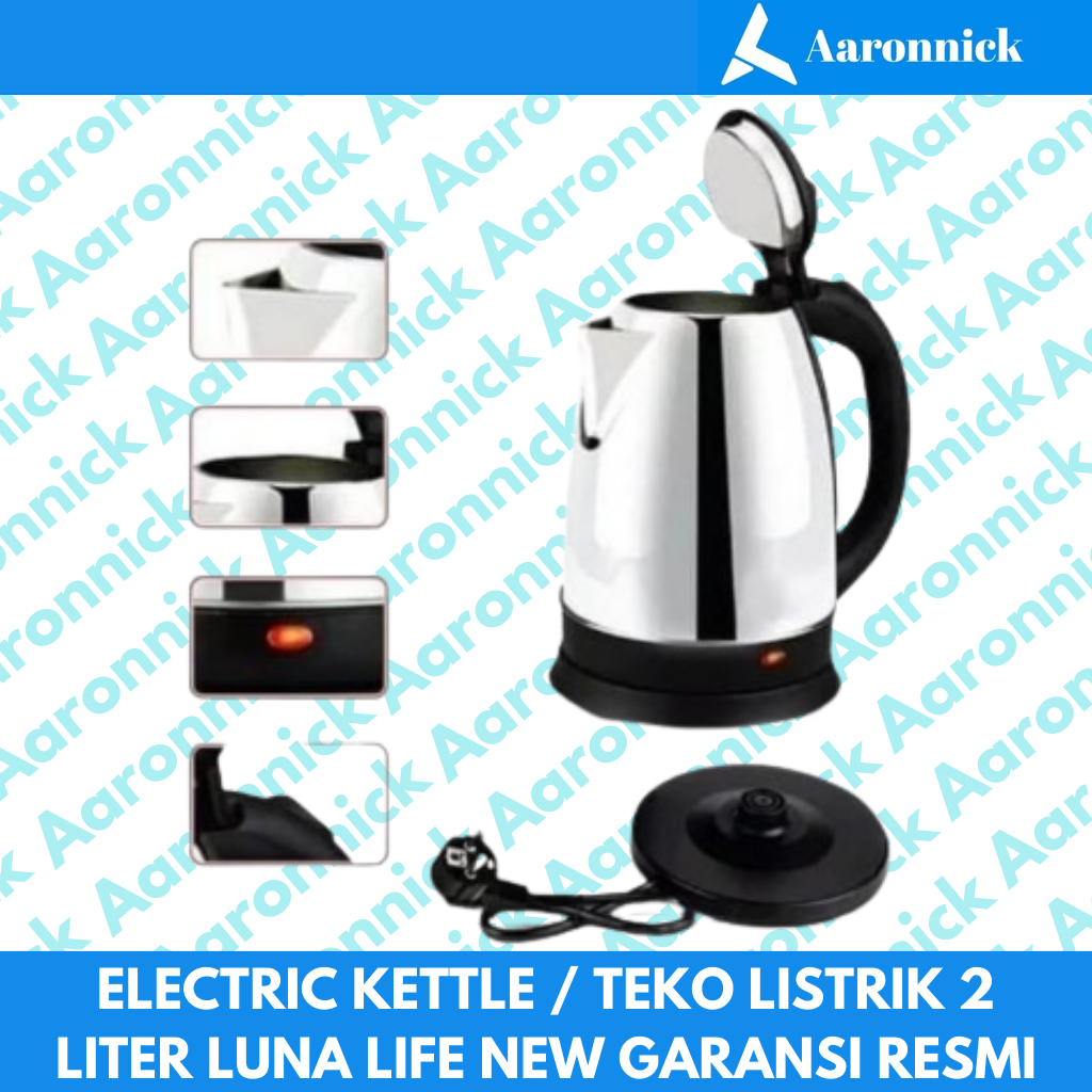 Electric Kettle / 2 Liter Electric Kettle Luna Life NEW OFFICIAL GUARANTEE | Shopee Malaysia