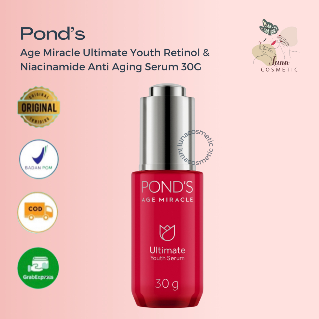 Ponds Age Miracle Anti Aging Face Serum +Glowing Serum With Retinol ...