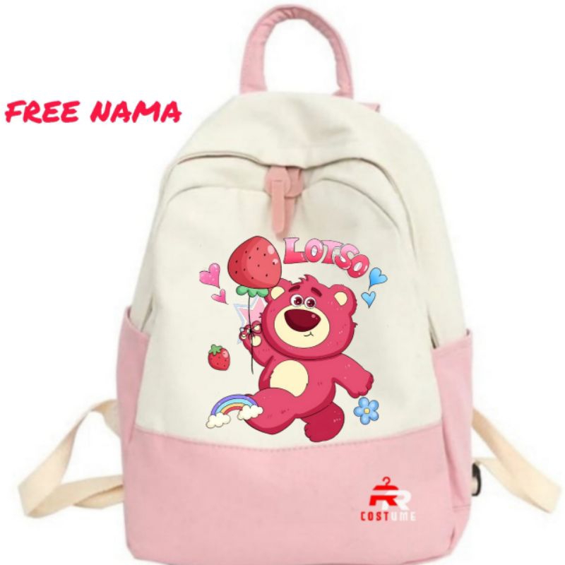 Lotso Children's Backpack (FREE Name) | Shopee Malaysia