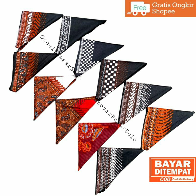 Triangle Batik Long Dress | Ikat Batik Sogan Batik Triangle Sogan Sogan ...