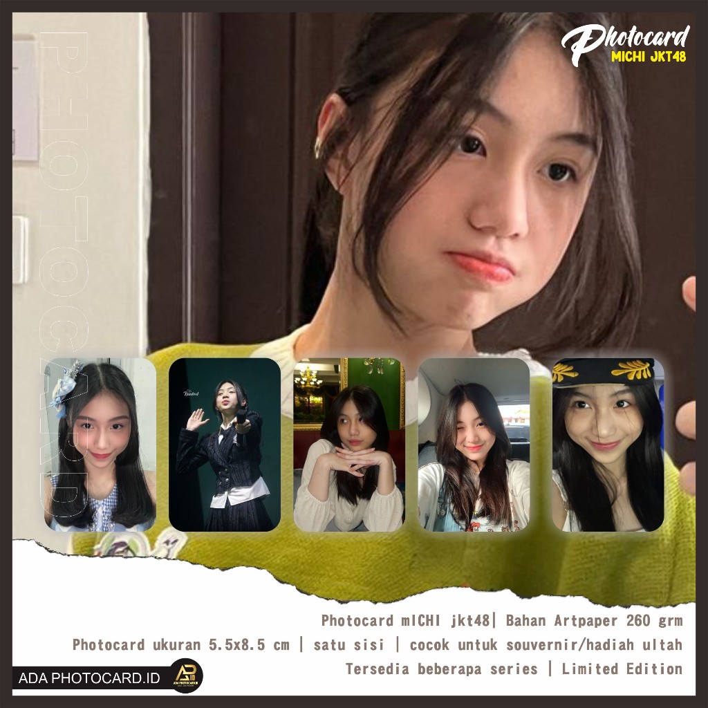 Photocard Michelle Alexandra (Michie JKT48) Contains 50 Pcs Bonus ...