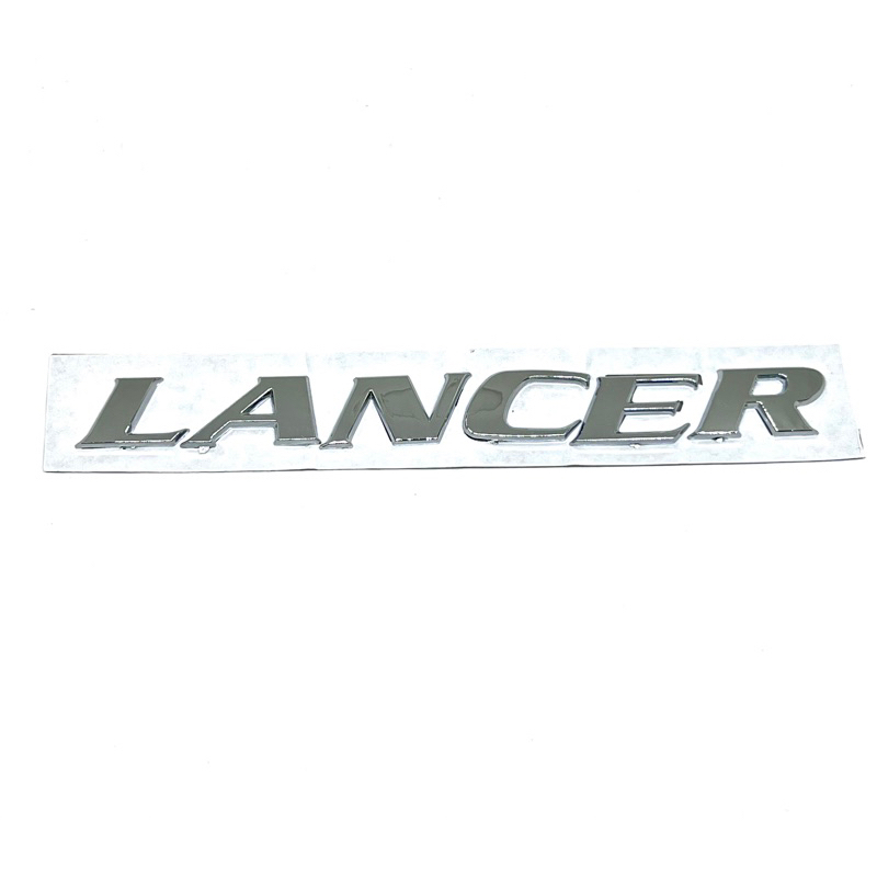 Sticker Emblem Car Logo LANCER Chrome Writing 18.5cm | Shopee Malaysia