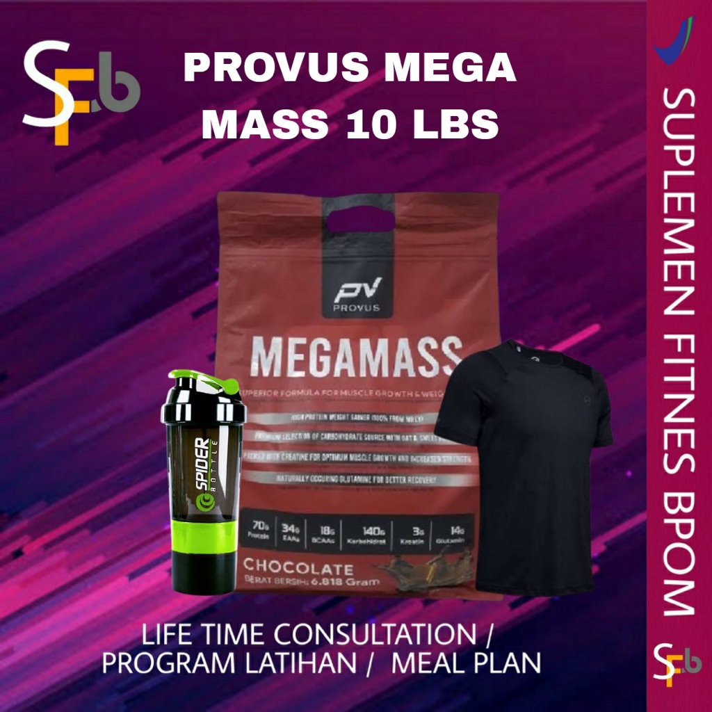 Provus Mega Mass 10 Lbs 20 Serving Weight Gainer | Shopee Malaysia