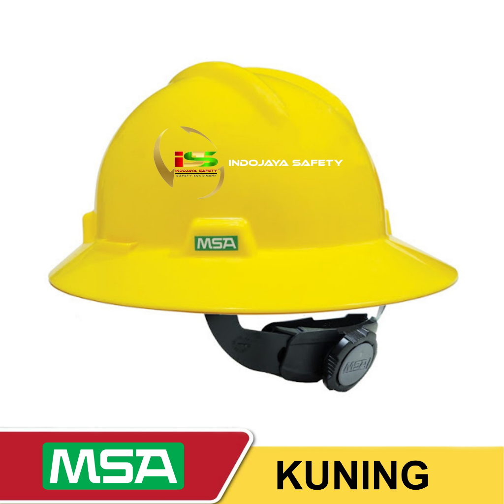 LOKAL HIJAU Msa Safety Helmet Full Brim Fastrack Original Safety Helmet ...