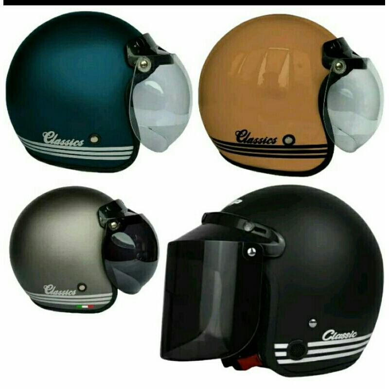 Bogo RETRO Adult FULL Neck Helmet For Adult Men And Women PREMIUM ...