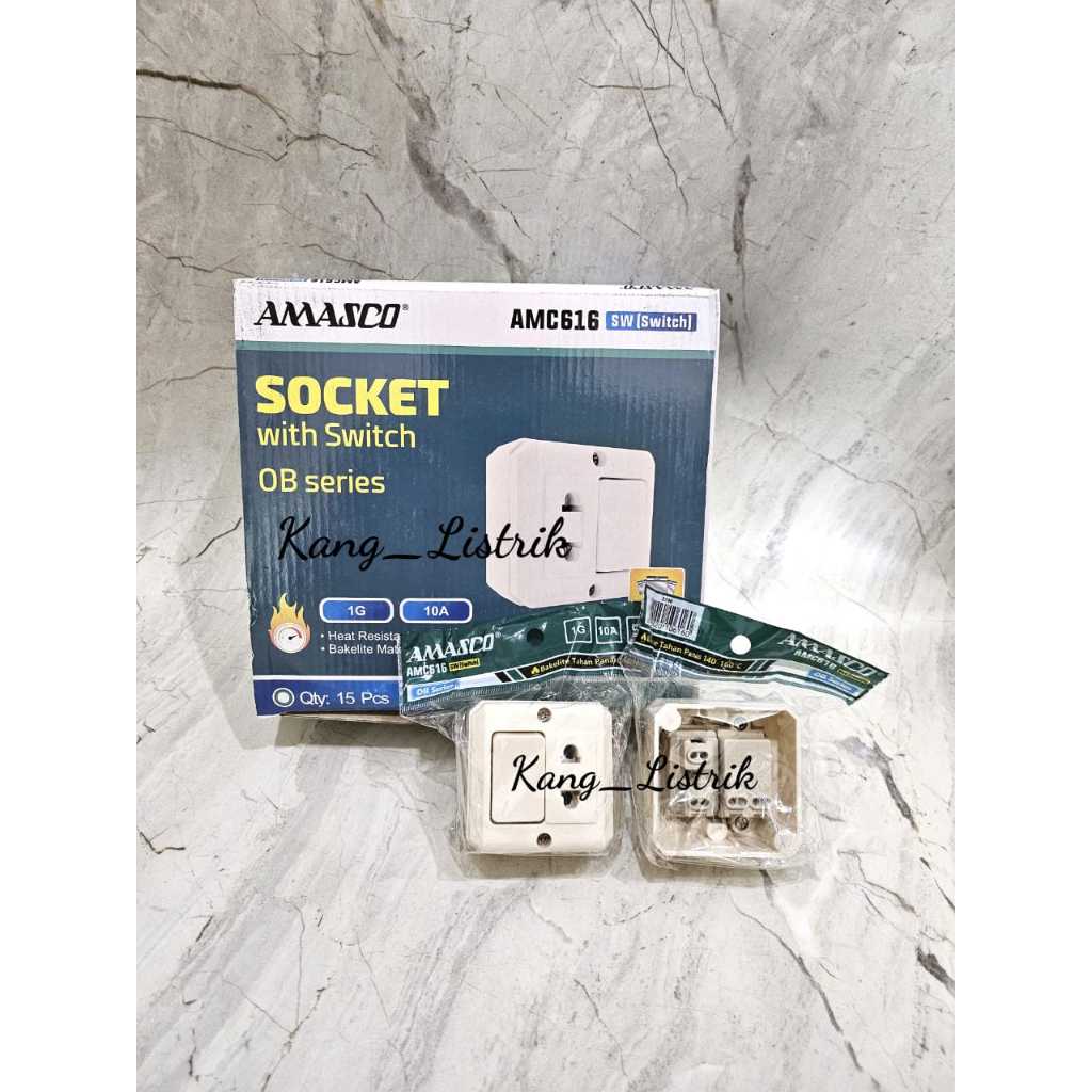 Amasco AMC616SW OB Socket + Outbow Switch | Shopee Malaysia