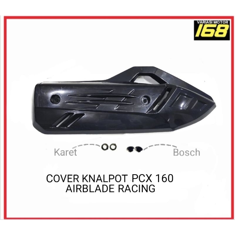 Pcx 160 Air-blade Racing Exhaust Cover Shield | Shopee Malaysia