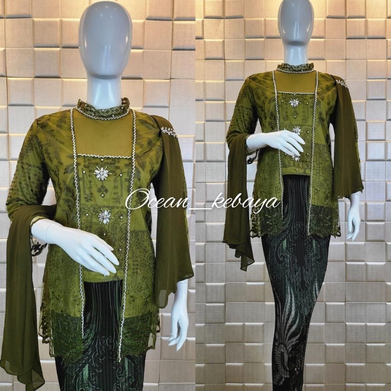 New KUTU KEBAYA SET PEYET SHARKY SELENDANG~FASHION GRADUATION KEBAYA ...
