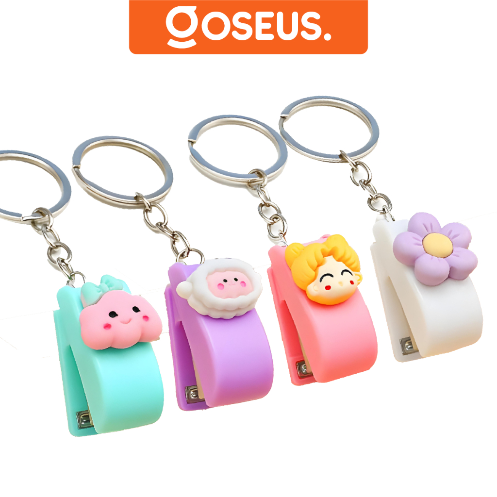 GANTUNGAN Cute Character Mini Steples Hanger Stapler Souvenir Hekter ...