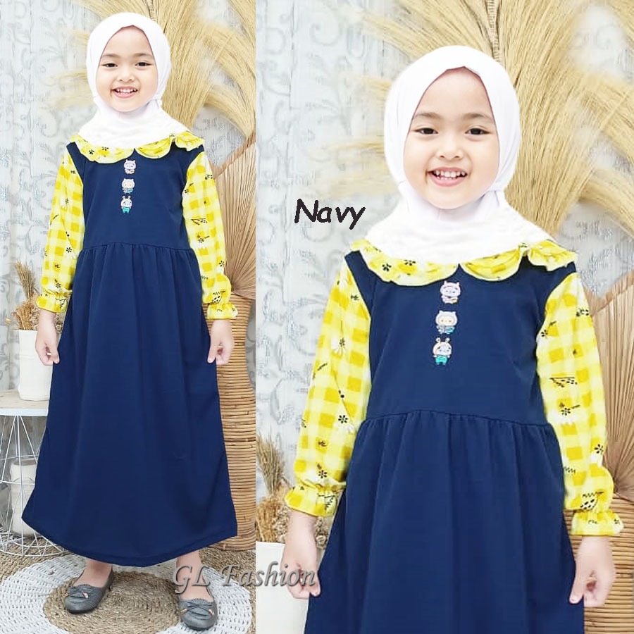 GAMIS RAYYA DRESS FOR GIRLS LONG DRESS GL FASHION | Shopee Malaysia