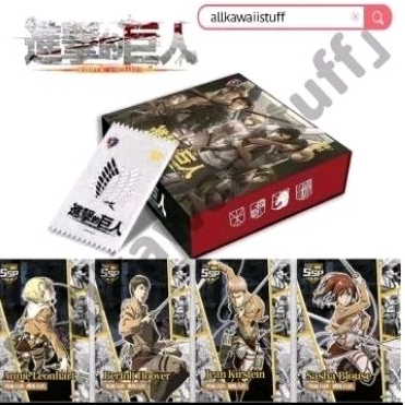 [OFFICIAL Licensed] Attack on Titan Original Collection Card 1 Box Contains 10 Packs | Shingeki ...