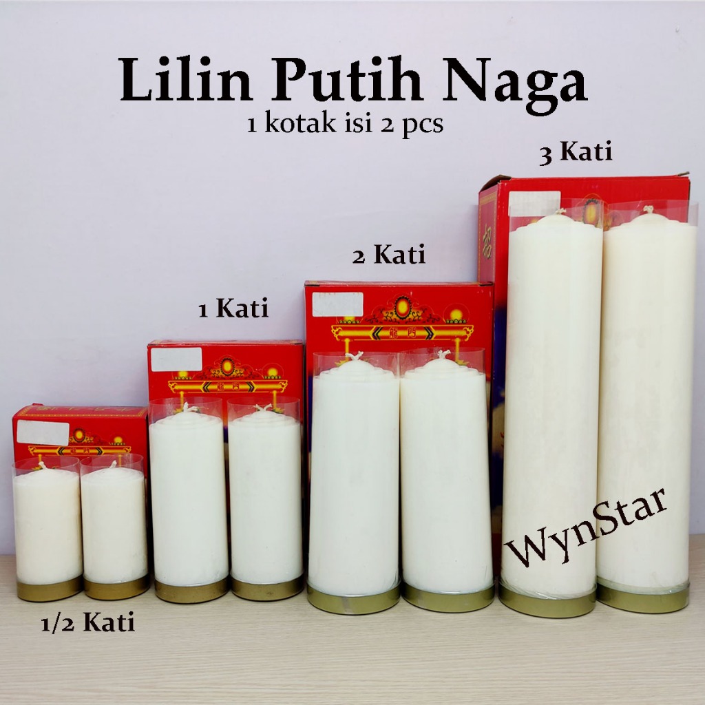 LILIN PUTIH 1 Kati White Dragon Prayer Candle | Shopee Malaysia