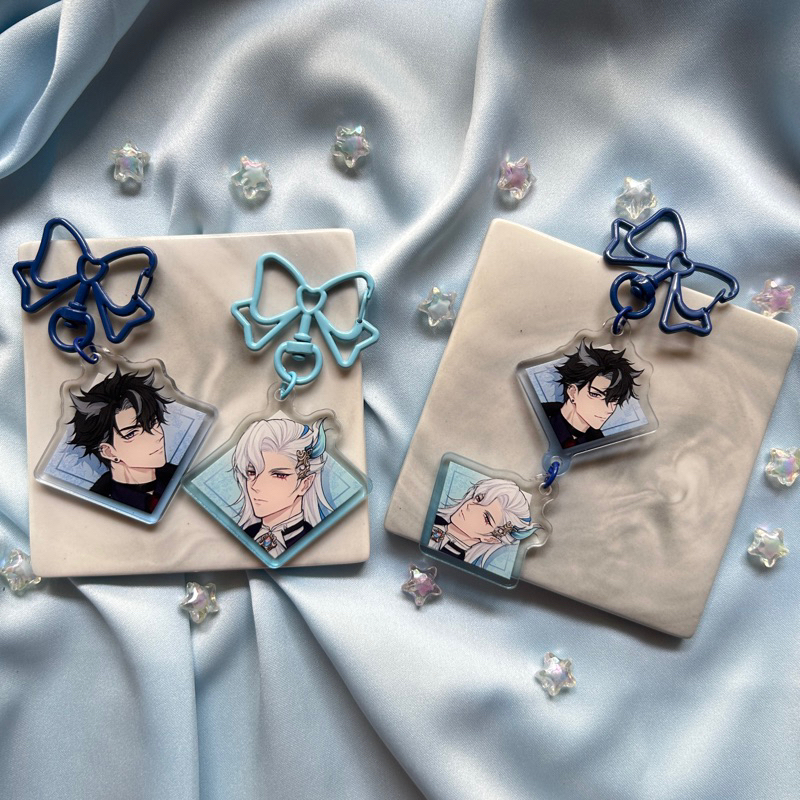 Genshin Impact Keychain Standee Wriothesley Neuvillette | Shopee Malaysia