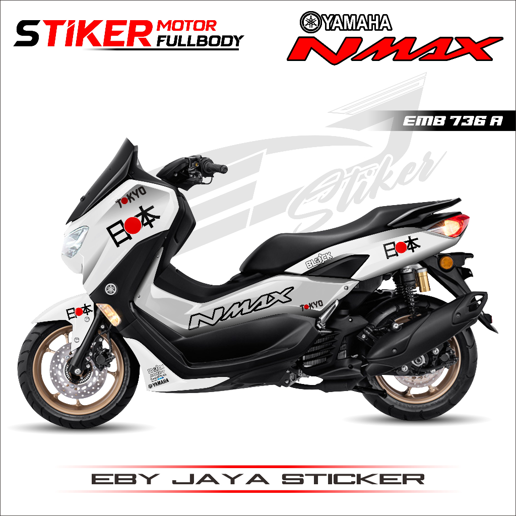 Nmax FULL Block BODY DECAL Sticker Free Add Name-Sticker PRINTING ...