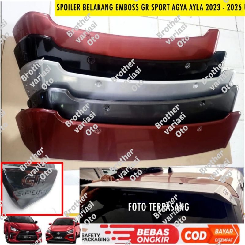 Agya Ayla GR SPORT Rear Spoiler 2023 2024 up | Shopee Malaysia