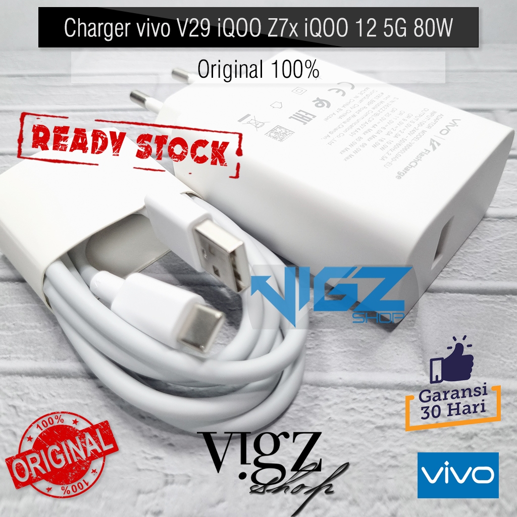 Charger vivo V40 V29 V30 V30 Pro Y100 5G X80 X80 Pro iQOO Z7x iQOO 12 ...